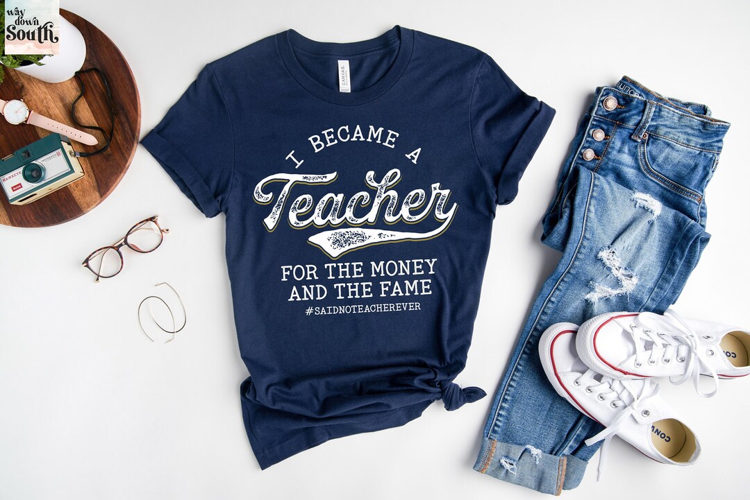 Funny Teacher T-shirt, I Became a Teacher, Back to School Tee - Etsy