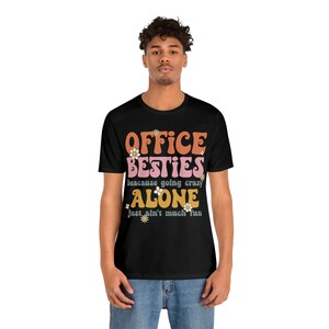 Office Besties Shirt, Retro Office Squad Tshirt, Office Staff Tee ...