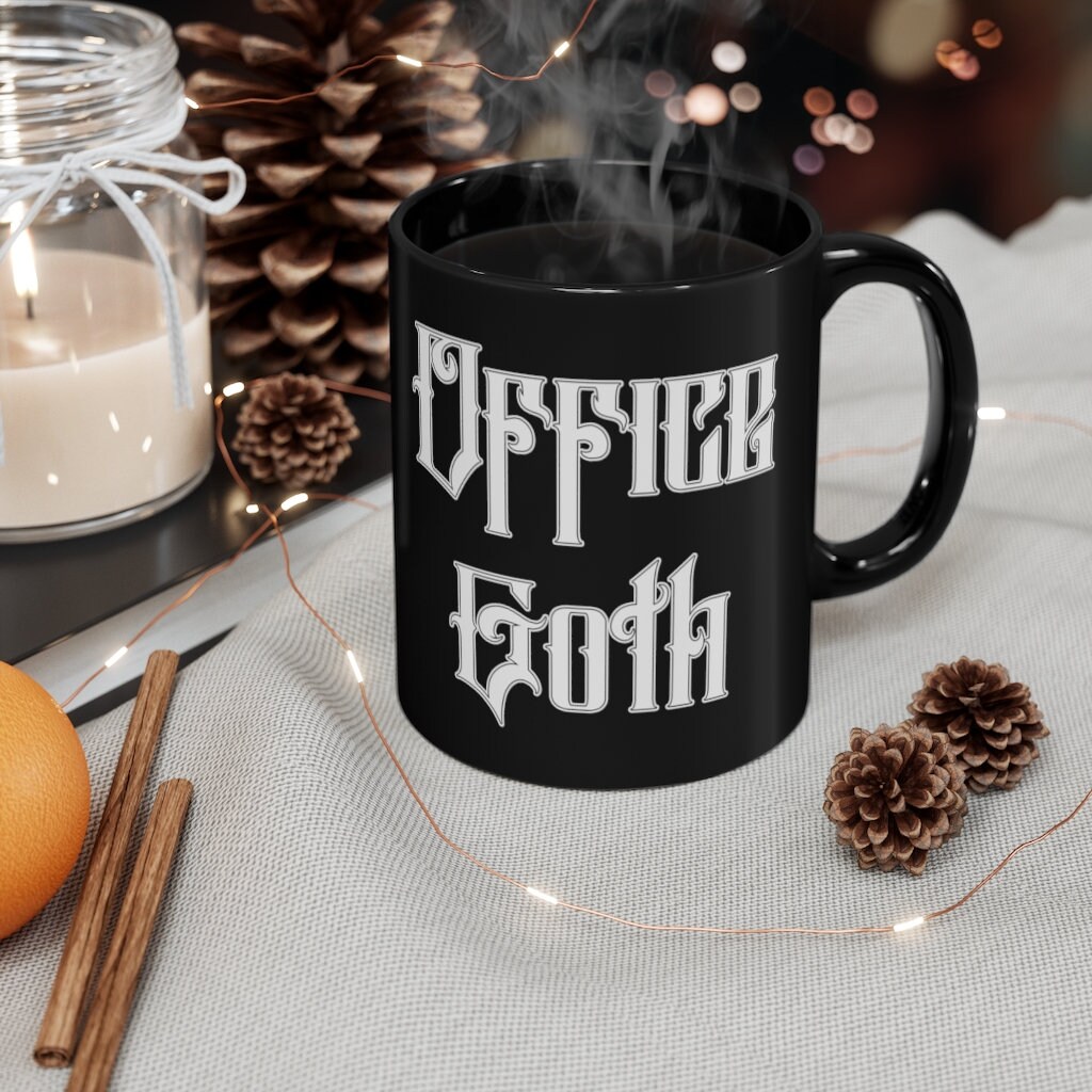 Office Goth Black Coffee Mug Goth Gift Nu Goth Gothic Gifts - Etsy.de