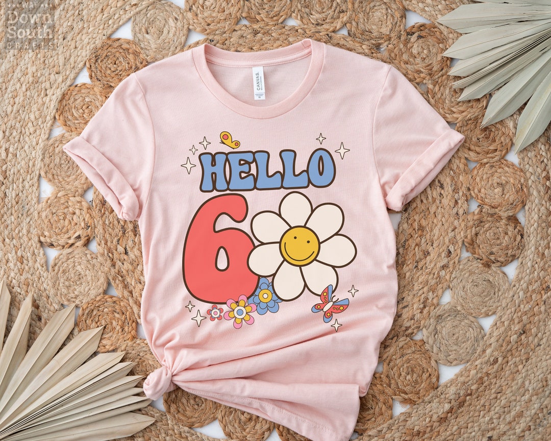 Retro Hello 60 Tee, 60th Birthday Shirt, Hello Sixty Tshirt, Sixtieth ...