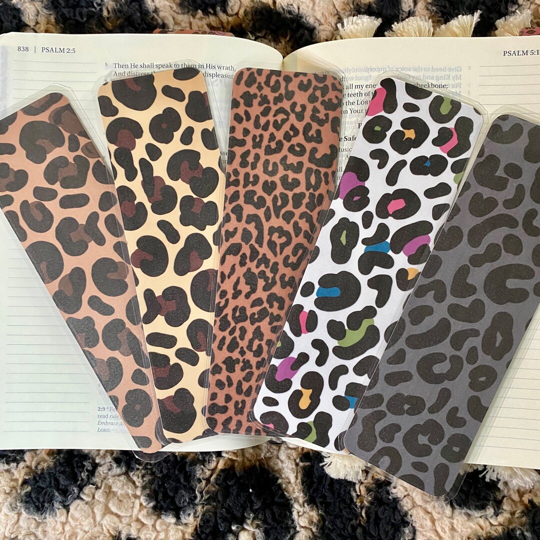 Cheetah Bookmarks Bookmarks Laminated Bookmarks - Etsy