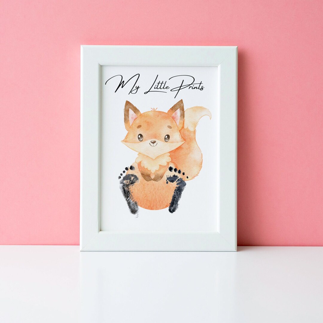 Baby's First Footprint Gift: My Little Prints FOX - Etsy