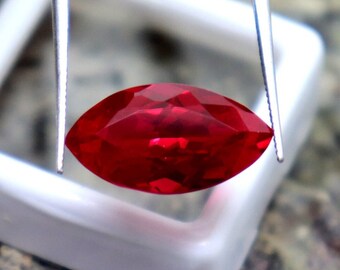 Very Beautiful Natural Star Ruby Loose Gemstone Red Star Ruby Unheated Untreated Ruby Cabochon 7 ...