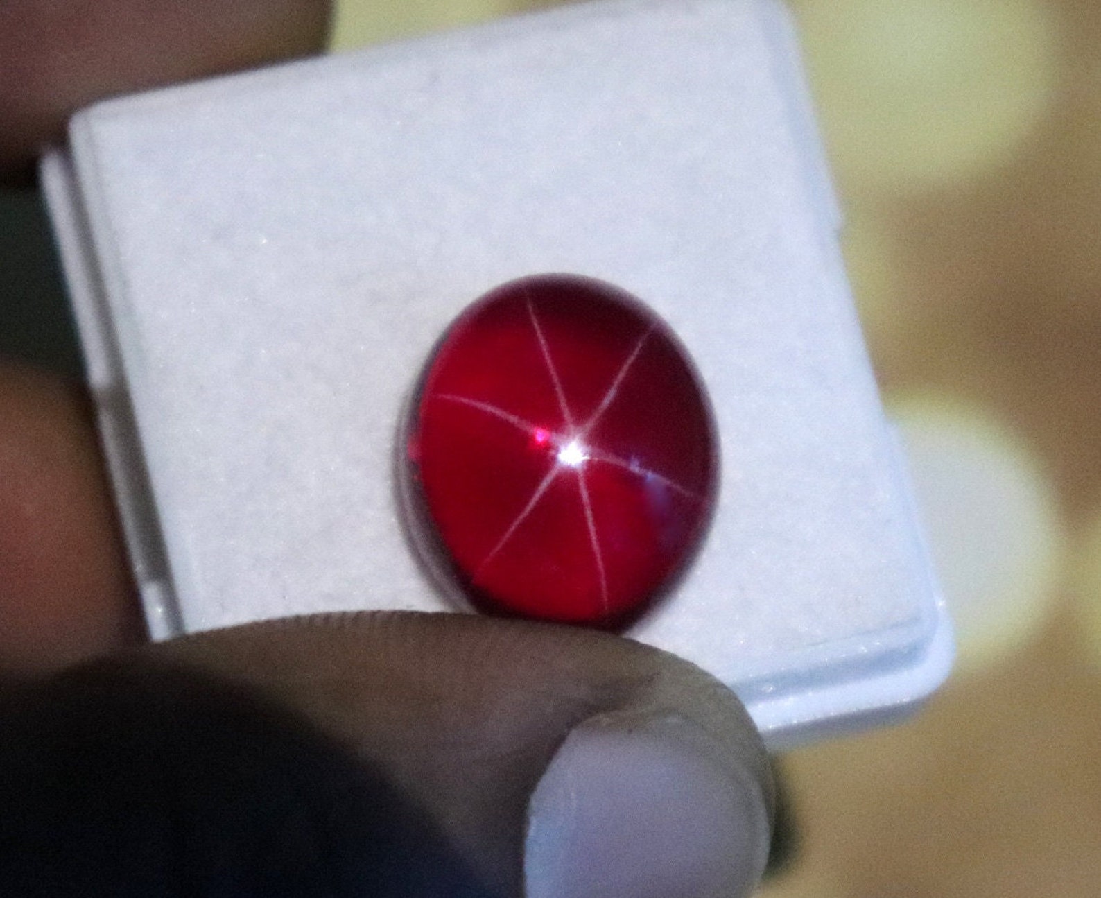 Very Beautiful Natural Star Ruby Loose Gemstone Red Star Ruby Unheated ...
