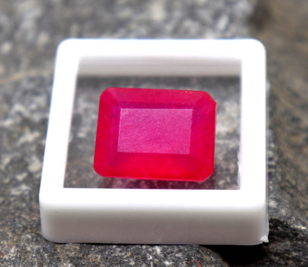 Emerald Cut Red Beryl (bixbite) Gemstone From Utah Beryl Loose 9ct ...
