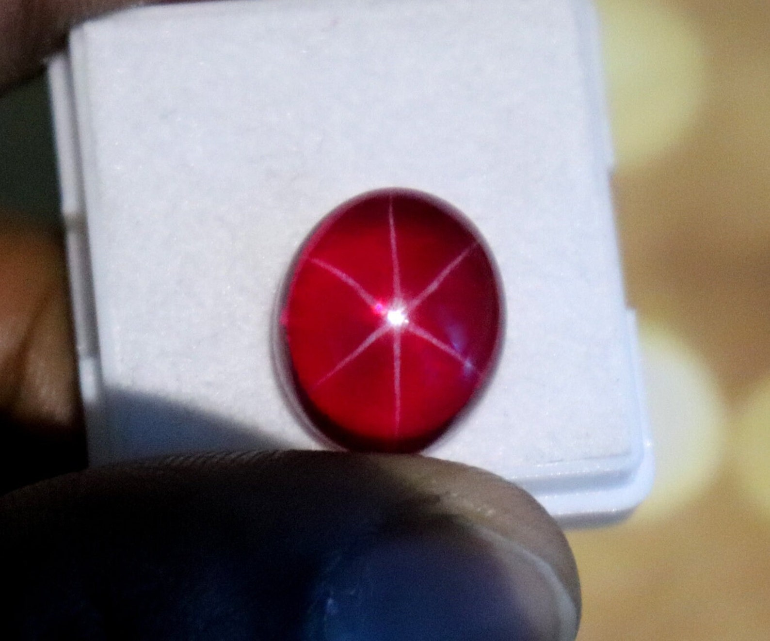 Very Beautiful Natural Star Ruby Loose Gemstone Red Star Ruby Unheated ...