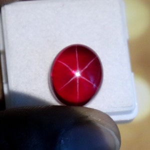 Very Beautiful Natural Star Ruby Loose Gemstone Red Star Ruby Unheated ...