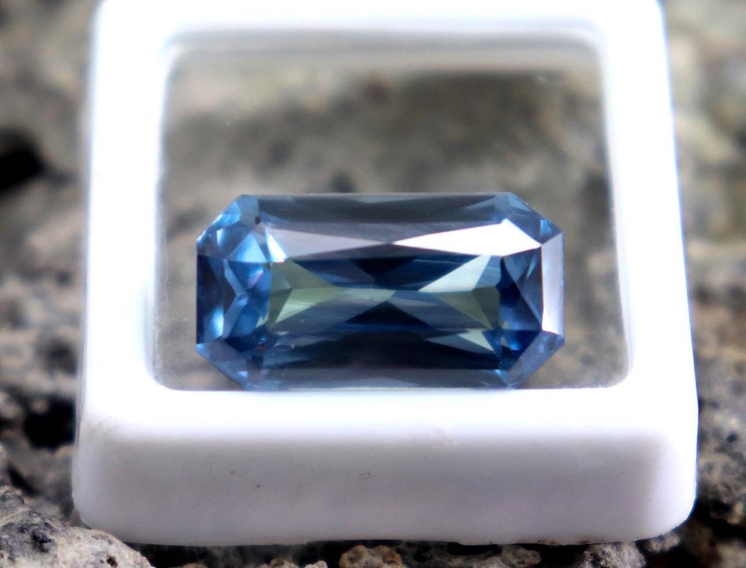 Amazing Quality Alexandrite Star Cut Emerald Shape Stone 10ct Certified ...