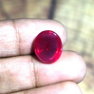 Very Beautiful Natural Star Ruby Loose Gemstone Red Star Ruby Unheated Untreated Ruby Cabochon 7 ...