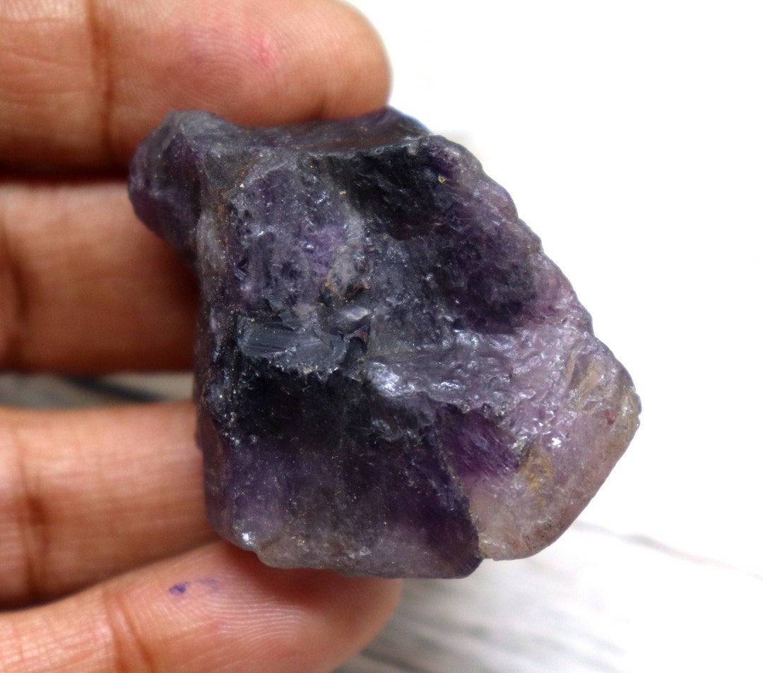 137.5CT Chunk Rough Amethyst Real Gemstone Unheated Untreated Amethyst ...