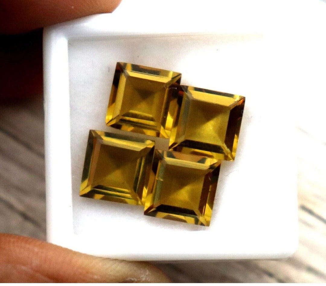 Square Cut Real Alexandrite Gemstone 6mm 2piece(s) Certified ...