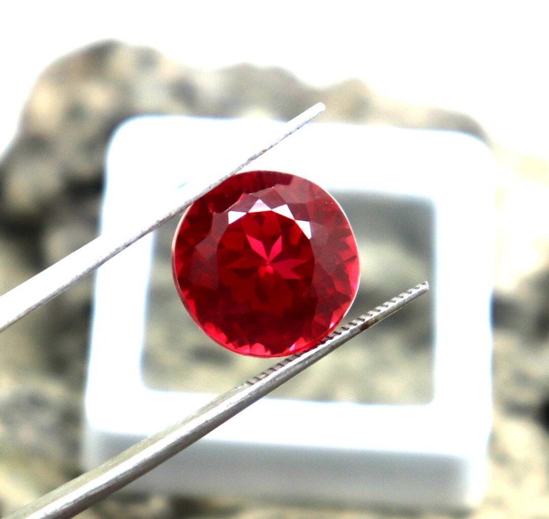 Precious Gemstone Red Ruby Round Cut Loose Natural Ruby Stone 10ct ...