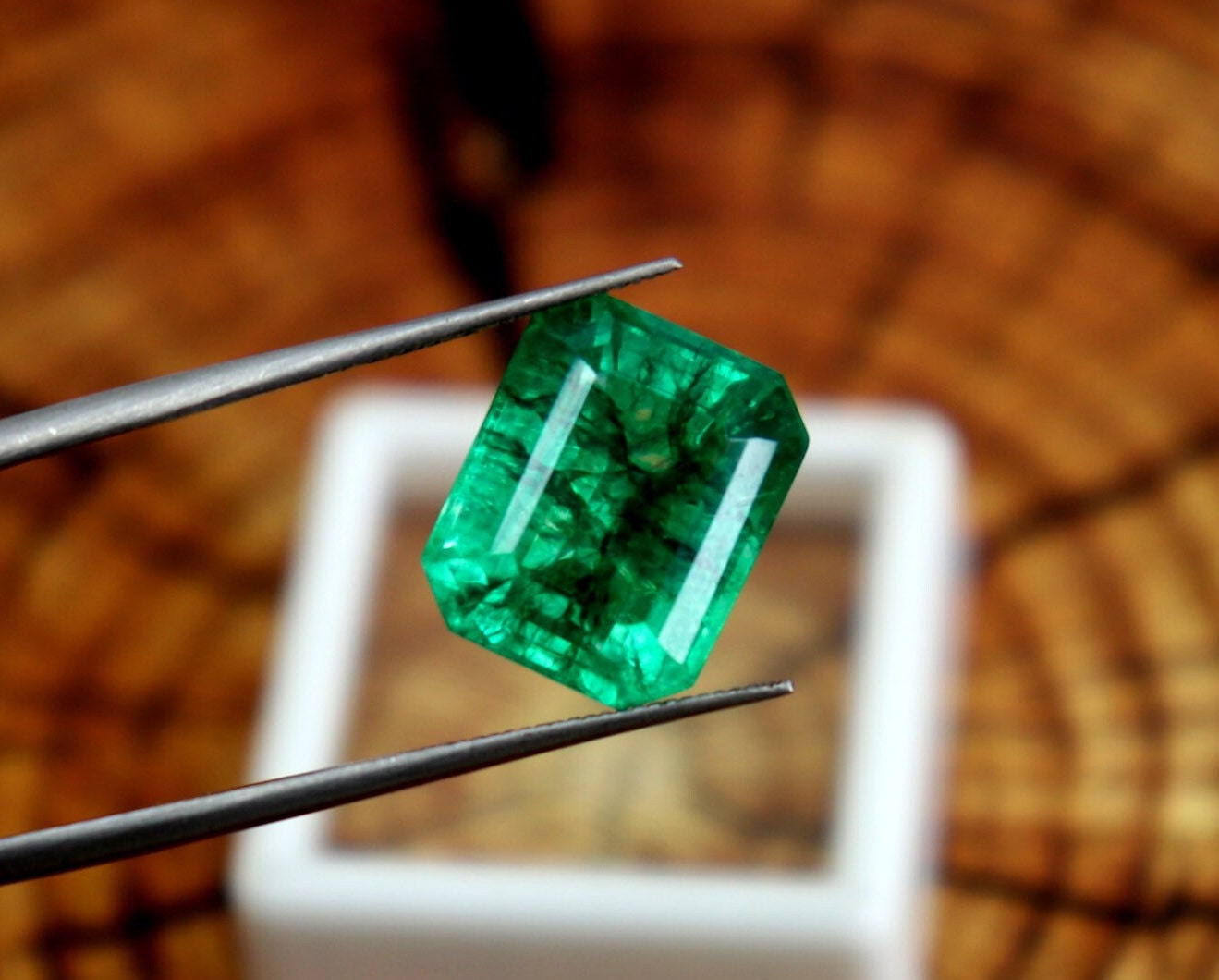 Natural Green Emerald Colombian Stone 9ct Emerald Cut Certified Emerald ...