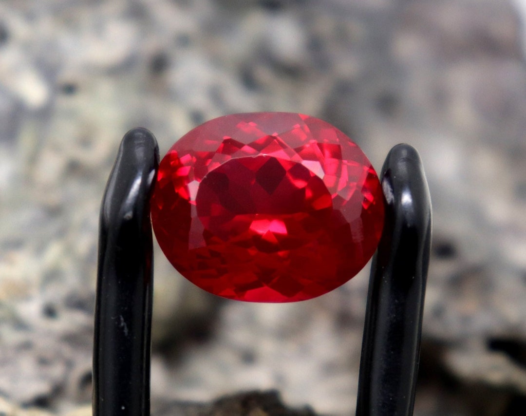 AAA Quality Loose Ruby Gemstone Dark Red Ruby Oval Cut Stone 19CT ...