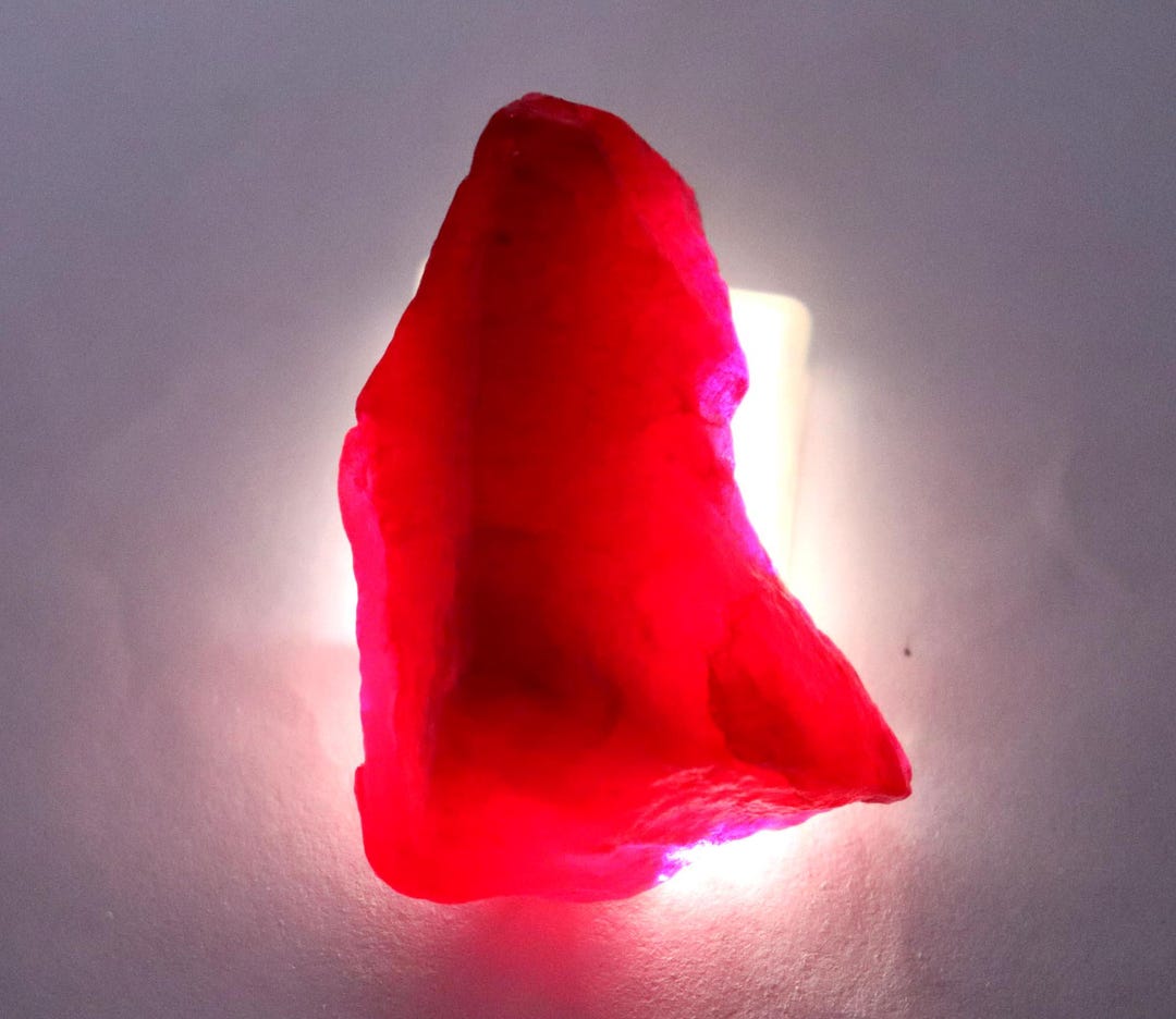 228ct Raw Rough Ruby Gemstone Hand Mined Unheated Untreated Rough Chunk ...