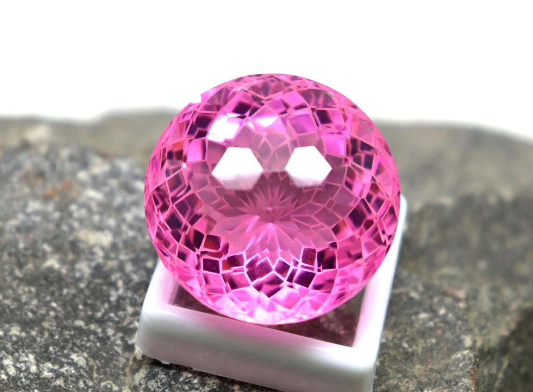 BIG Size Light Pink Spinel High Quality Stone Honey Comb Faceted Spinel ...