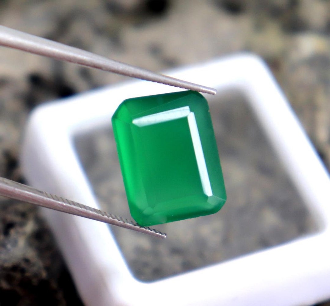 Green Beryl(bixbite) Emerald Cut Gemstone 6.7ct Faceted Loose Beryl ...