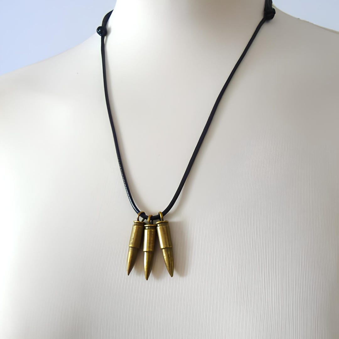 Bullet Necklace, Life is Strange Pendant, Three Bullet Necklace, Bullet ...