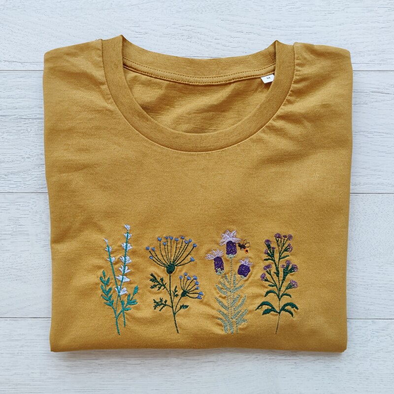 Embroidered Tee - Etsy