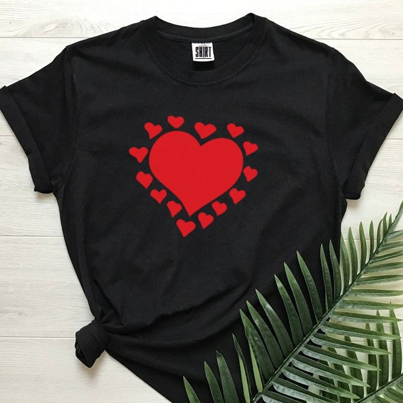 Heart T Shirt - Etsy