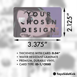 Blair Credit and Debit Card Skin. Water Resistant Vinyl Sticker. Soul ...