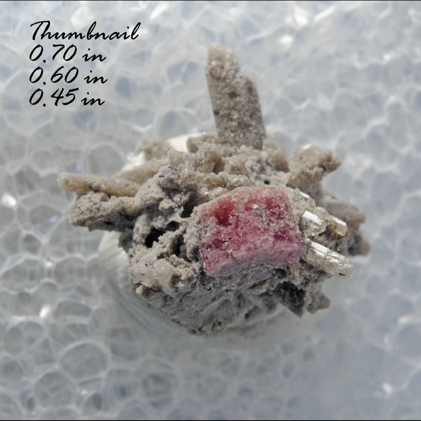 Rare Raspberry Red Beryl (also Sometimes Called Bixbite) on Topaz ...