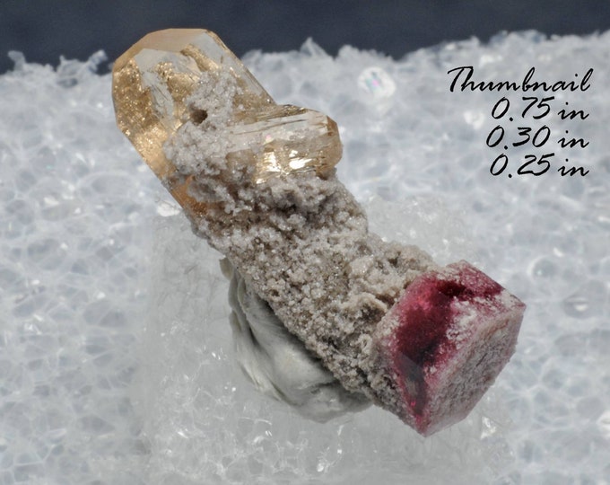Rare Raspberry Red Beryl (also Sometimes Called Bixbite) on Topaz ...