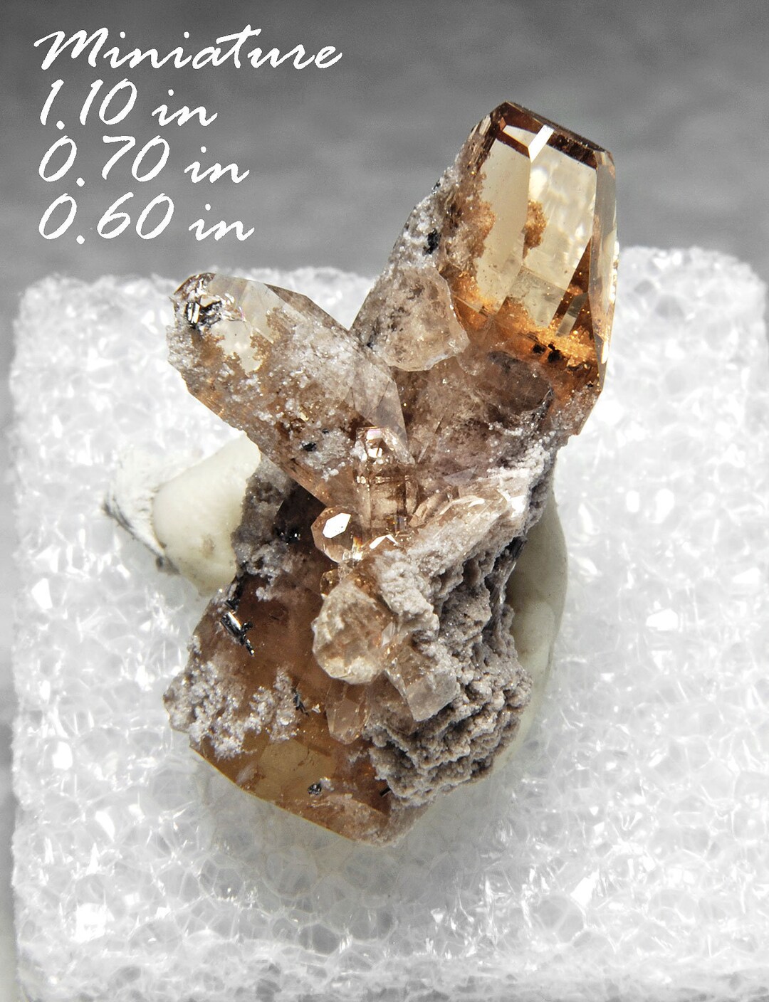 Topaz + Pseudobrookite (gem) Location: Thomas Range Juab Co. Utah. - Etsy