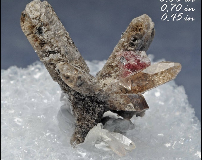 Rare Raspberry Red Beryl (also Sometimes Called Bixbite) on Topaz ...
