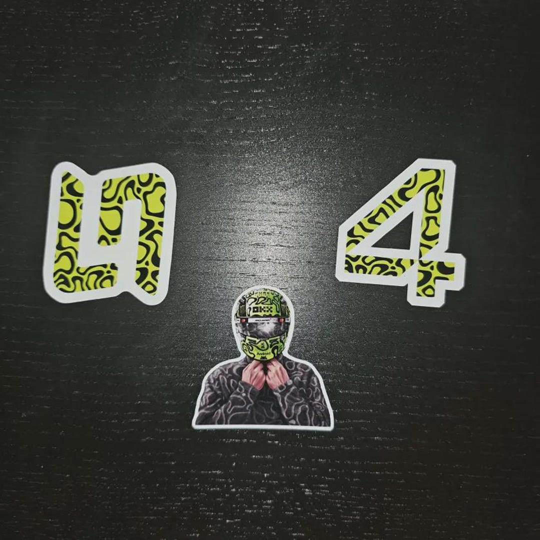 Lando Norris Sticker Set 2025 LN4 Grand Prix Formula 1 Poster Painting ...