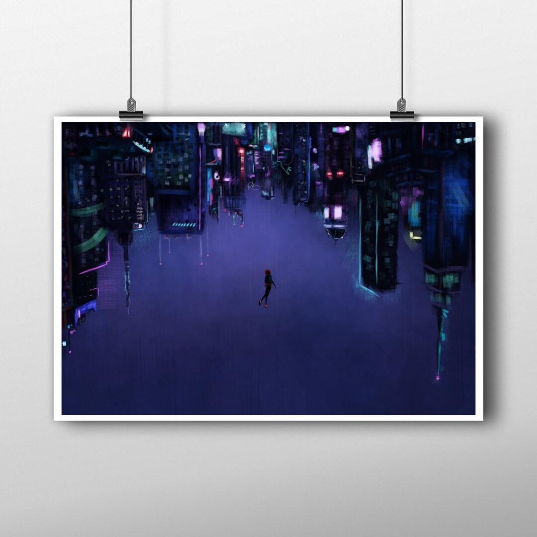 Spider-man: Into the Spider-verse Illustration Art Print - Etsy
