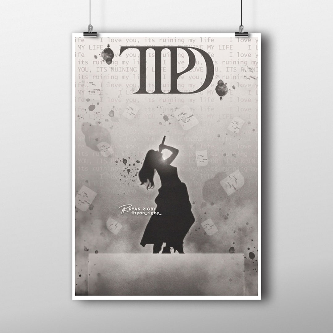 Taylor Swift TTPD Eras Tour Illustration Art Print the Tortured Poets ...