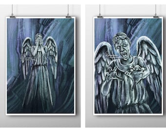 Weeping Angel Painting