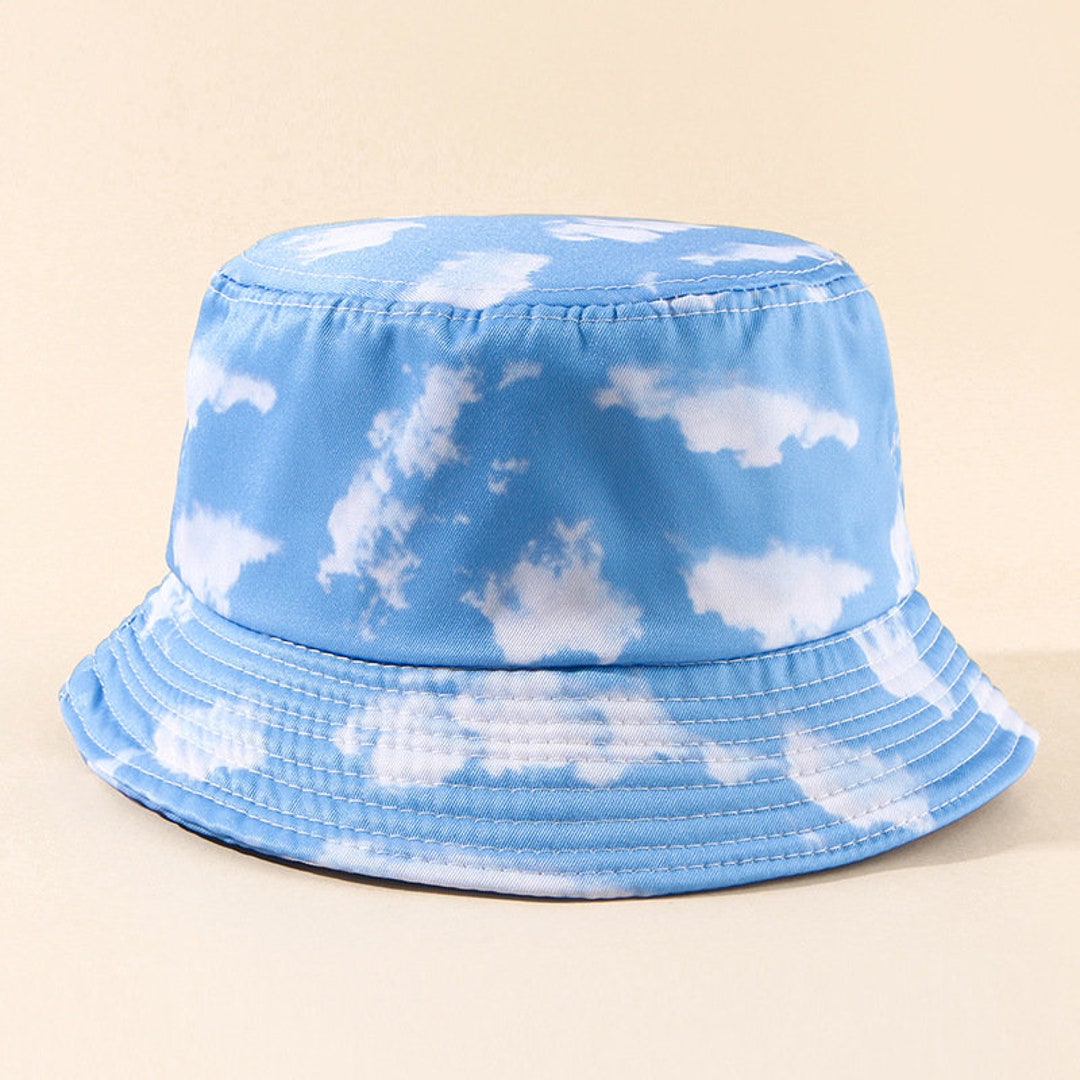 Bucket Hat, Blue Sky White Cloud Hat,womens Hats - Etsy