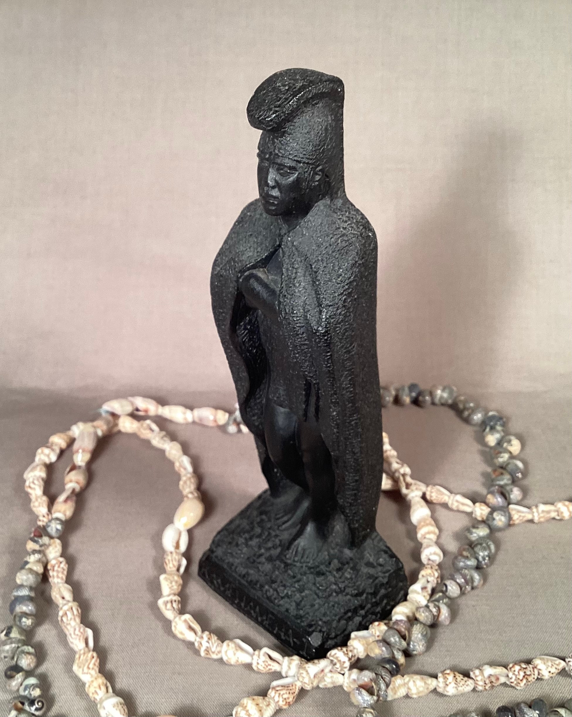 Vintage Coco Joe King Kamehameha Lava Souvenir Figurine Made in Hawaii ...