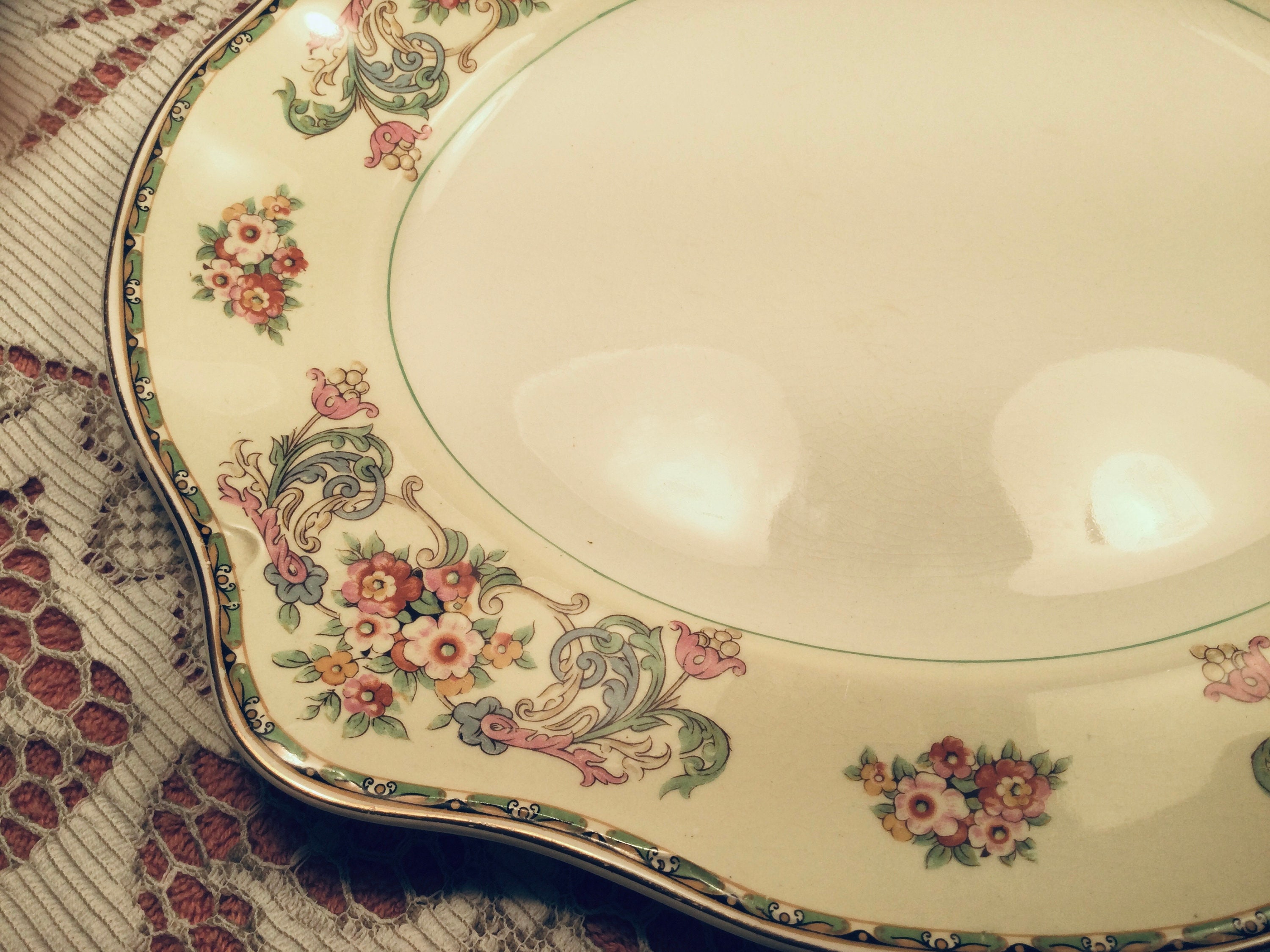 Johnson Brothers Antique Pareek China in Malaga Pattern Serving Platter ...