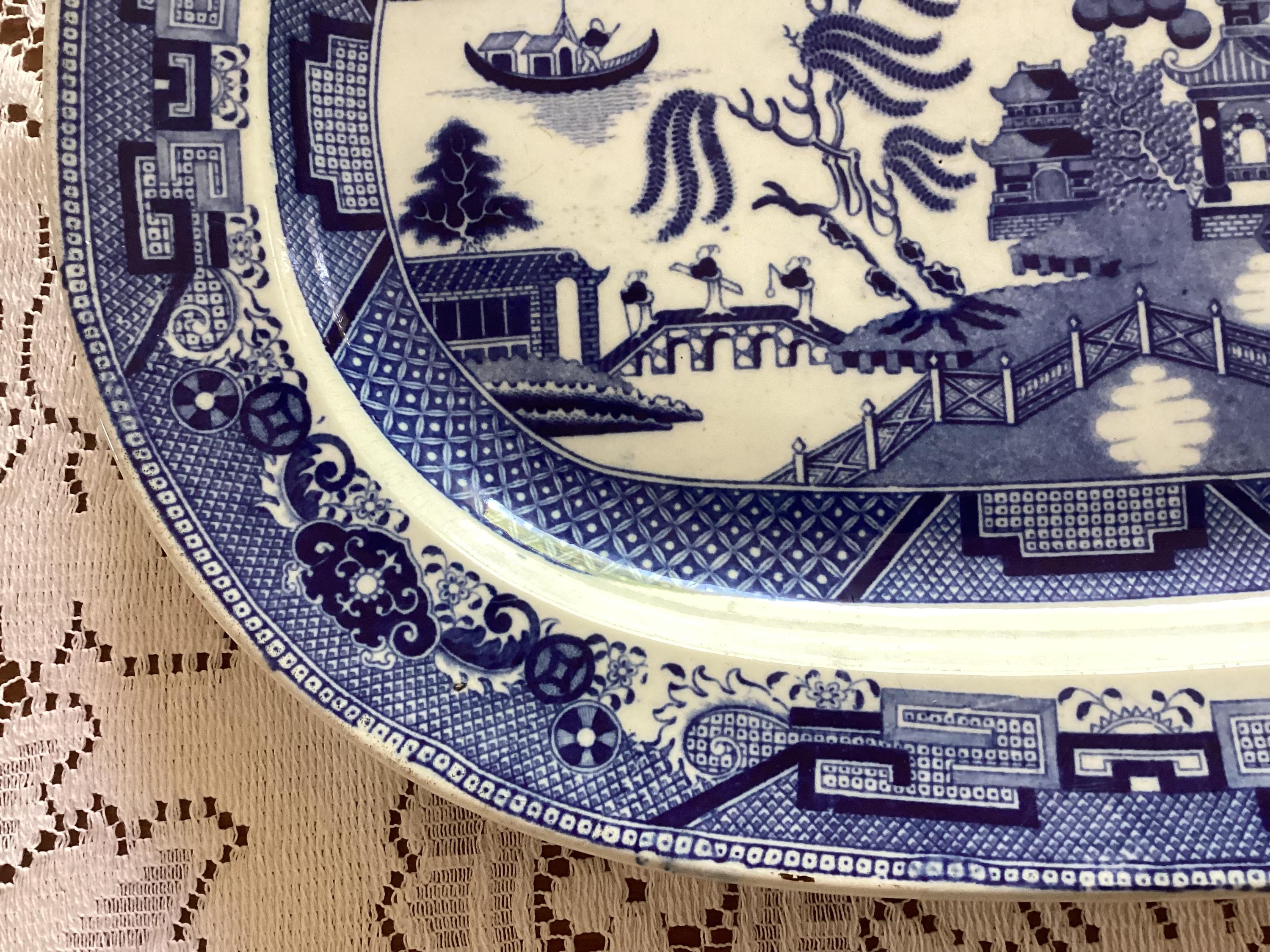 Rare Antique C 1815 Welsh Cambrian Swansea Pottery Dillwyn & Co Blue ...