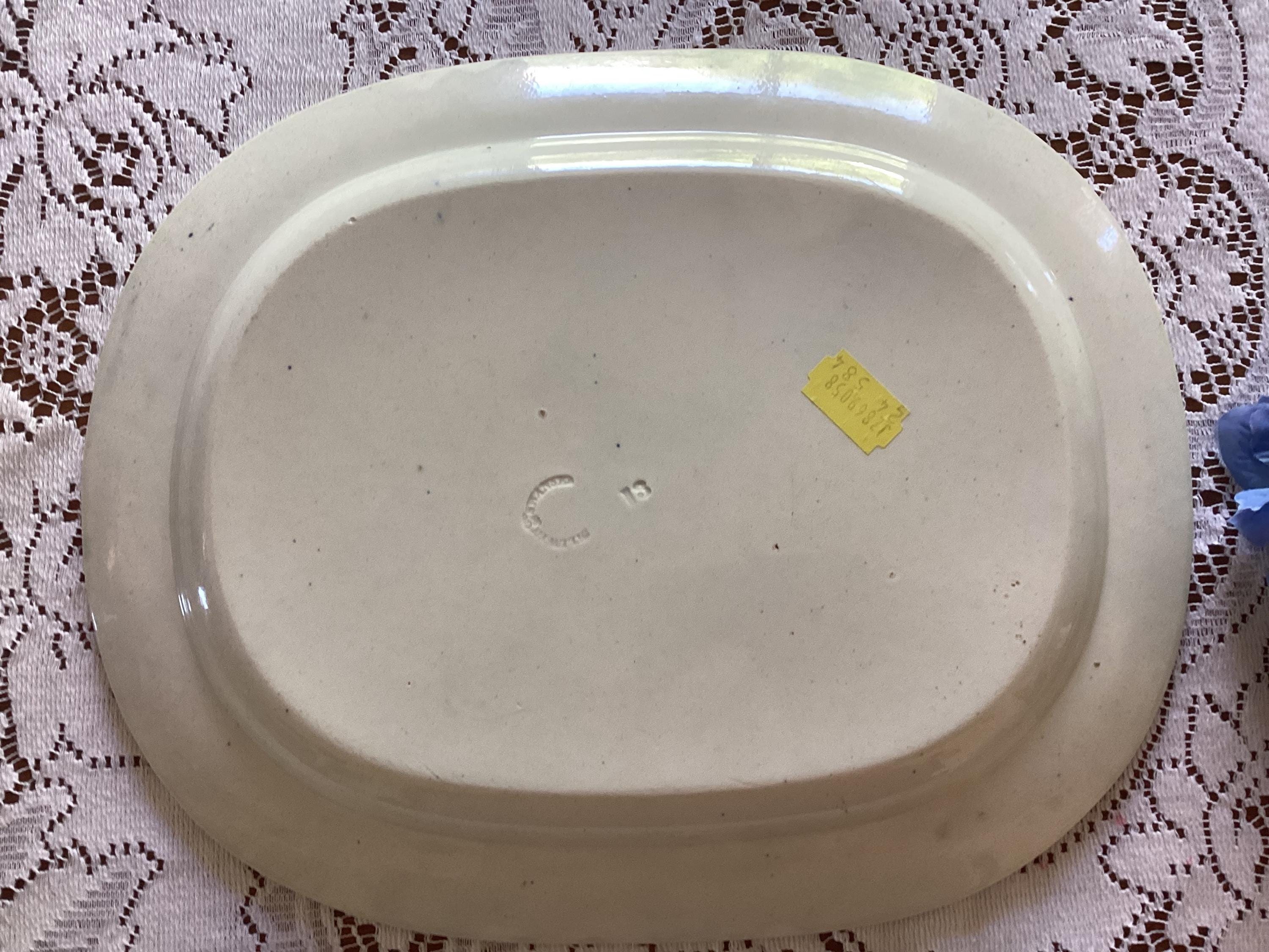 Rare Antique C 1815 Welsh Cambrian Swansea Pottery Dillwyn & Co Blue ...