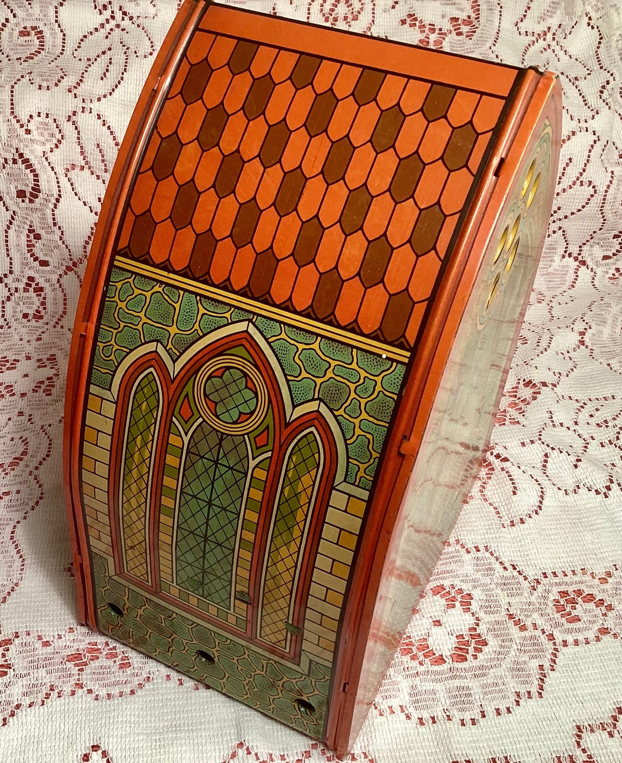 Antique Crank Wind Organ Music Box Cathedral Toy - Etsy