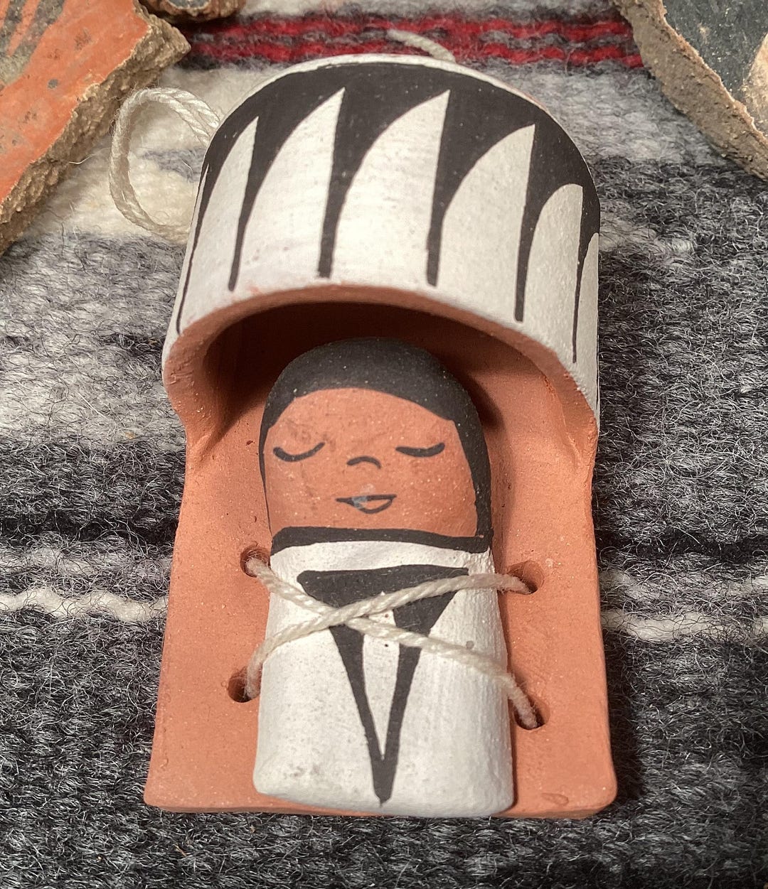 Native American Hopi Handmade Child in Cradleboard Ornament - Etsy