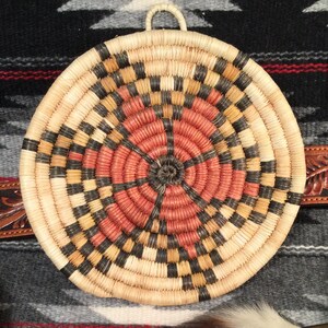 Hopi Native American Vintage 7” Star Pattern Coil Plaque - Etsy