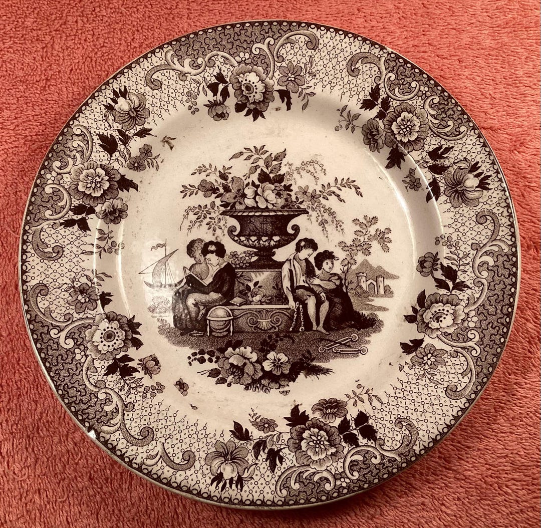 Rare Antique Plate C 1830-34 by William Ridgway in “souvenir” Pattern ...