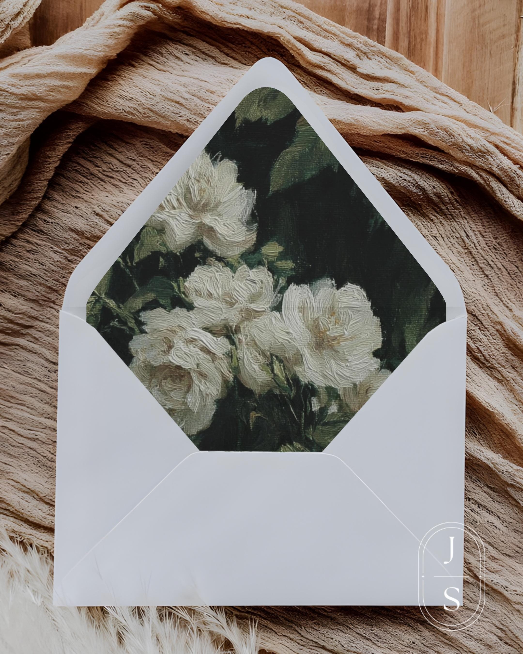 Baroque Garden Printable Envelope Liners (digital Download) - Etsy