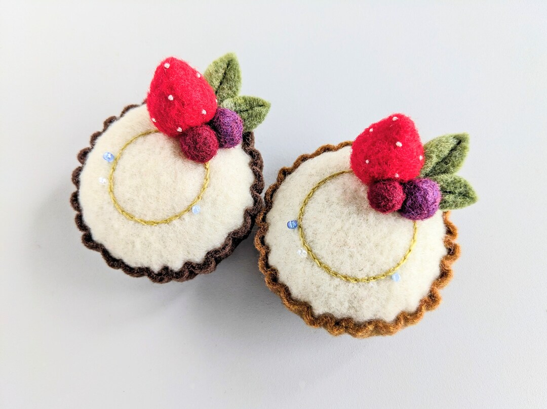 Mix Berry Fruit Tarts - Felt Pastries, Fruit Pies, Beautiful Cupcakes ...