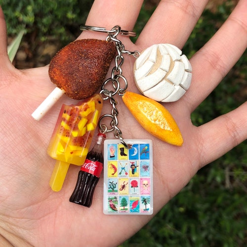 Pan Dulce Mexicano Llavero Mexican Keychain Concha Keychain - Etsy