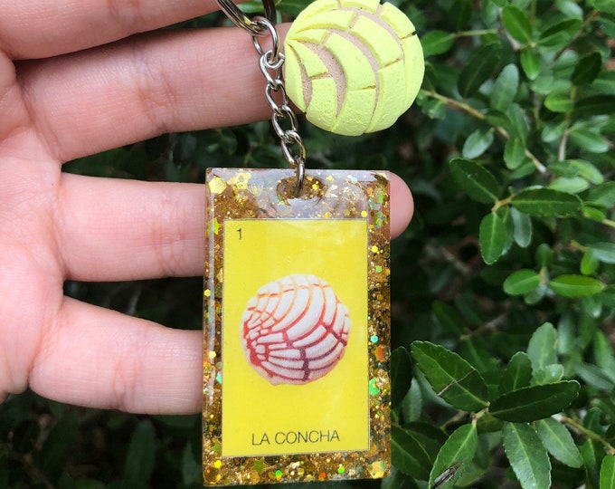 Concha Keychain Mexican Keychain Llavero Mexicano Sweet Mexican Bread ...