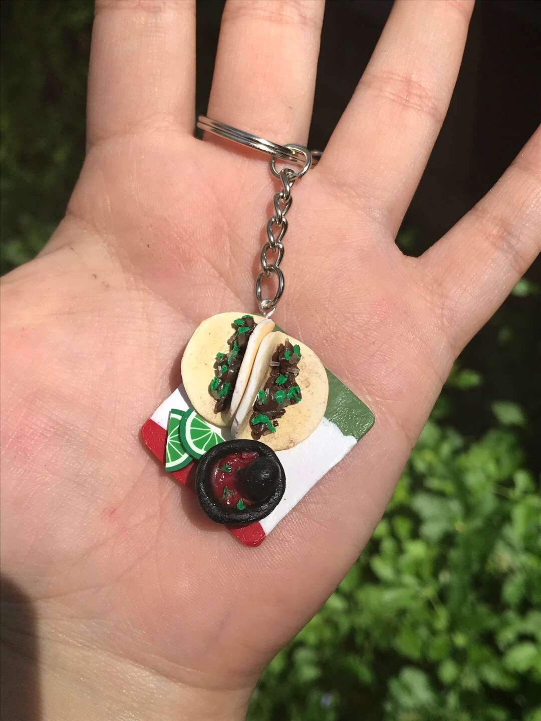 Tacos and Chile En Molcajete Keychain / Llavero - Etsy