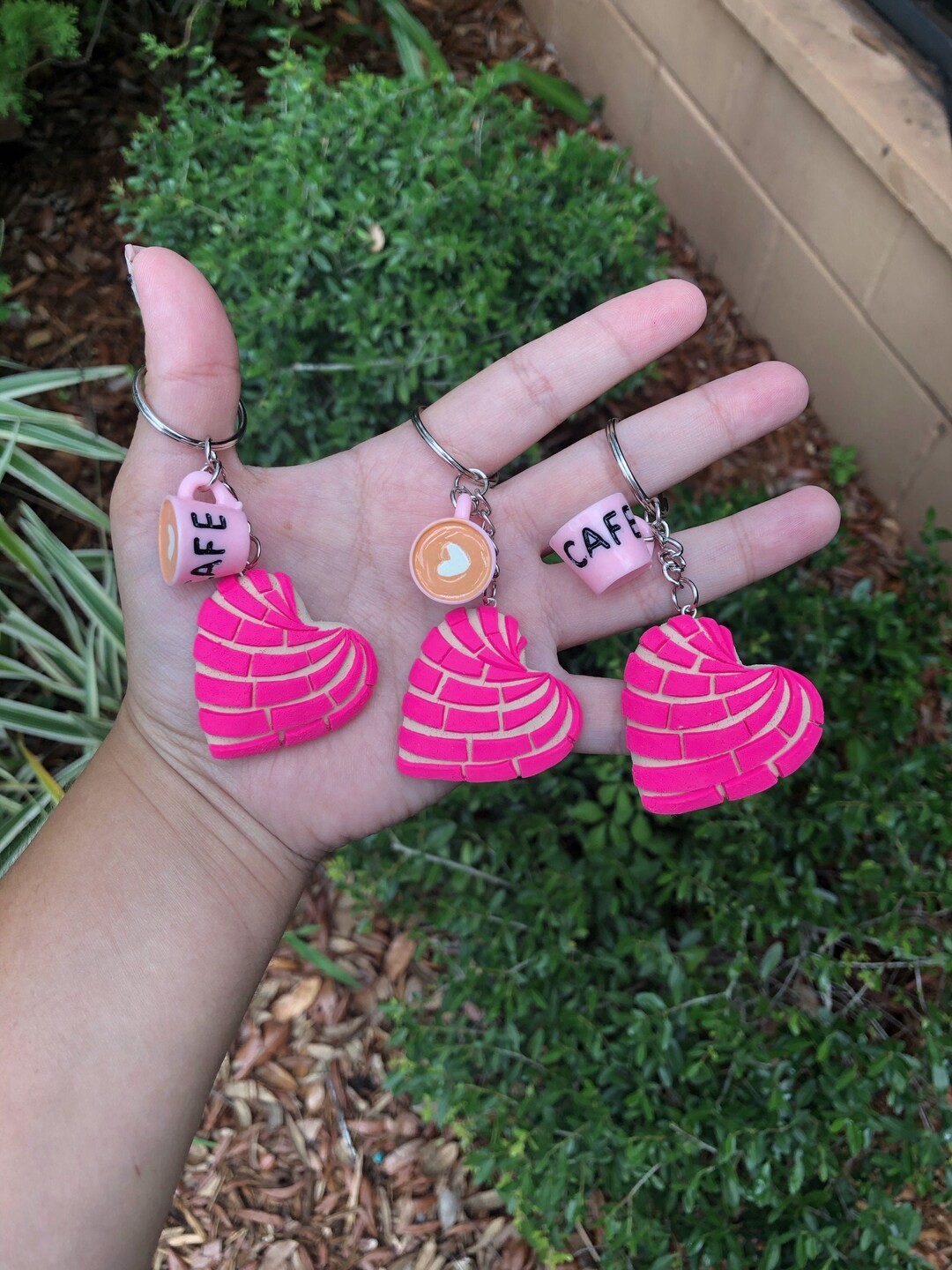 Heart Concha Keychain Mexican Concha Llavero - Etsy