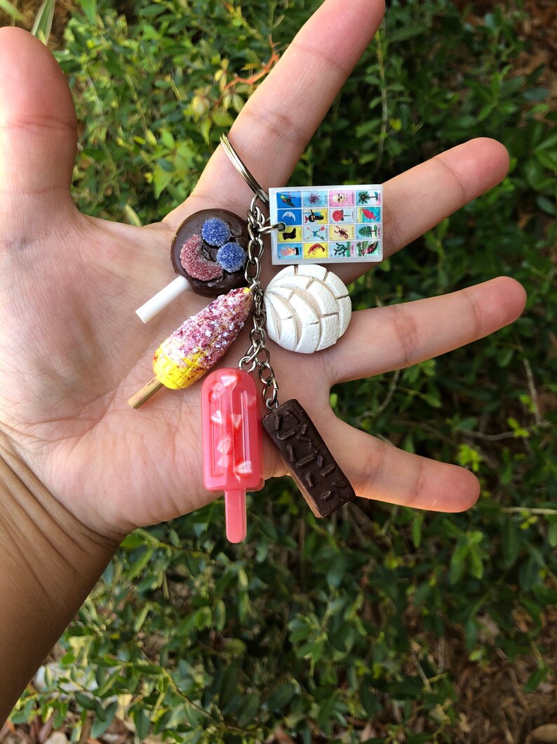 Mexican Keychain Paleta Payaso Concha Loteria Elote - Etsy