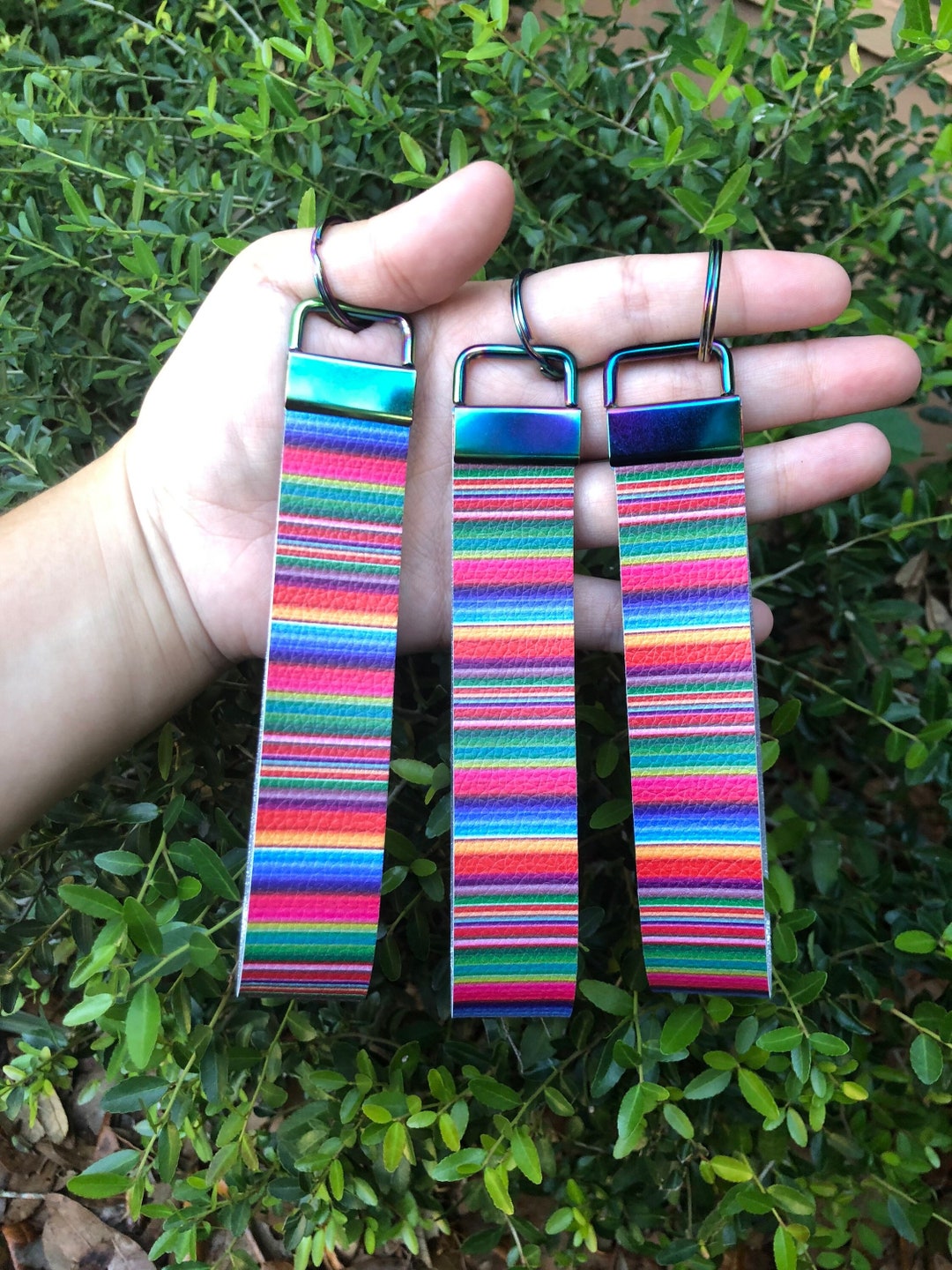 Mexican Key Fob Serape Wristlet Llavero Mexicano - Etsy